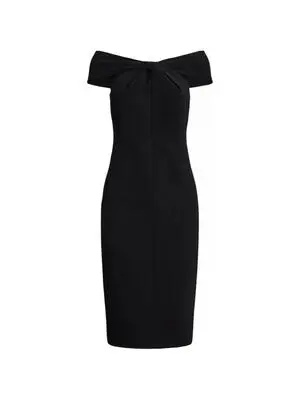Ralph Lauren Off-shoulder Twist-detail Midi Dress