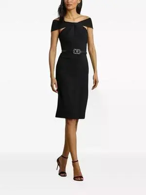 Ralph Lauren Off-shoulder Twist-detail Midi Dress