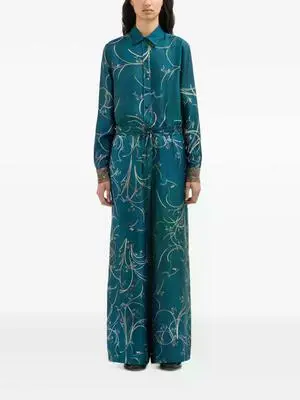 PIERRE-LOUIS MASCIA Aloe Patterned Trousers