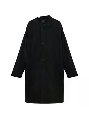 Yohji Yamamoto Button-up Oversized Cardigan - Black