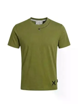 John Richmond Logo-print Cotton T-shirt - Green