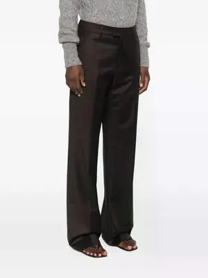 BERWICH Patrizia Pressed-crease Wool Trousers