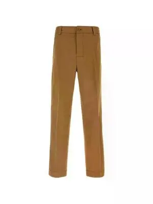 Moncler Tailored Cotton Pants - Brown