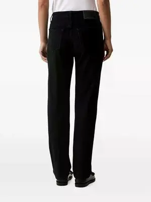 TRUSSARDI Logo-patch Straight-leg Jeans