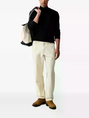 TRUSSARDI Ribbed-knit High-neck Sweater - Blue