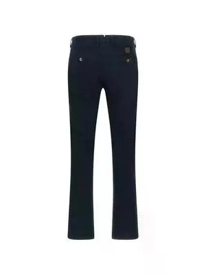 Incotex Straight-leg Cotton-canvas Trousers - Blue