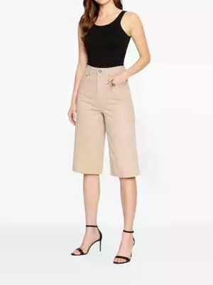 DONDUP Delfine Belt-loop Shorts - Neutrals