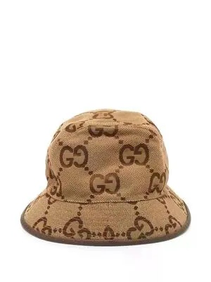Gucci Gg Jacquard Bucket Hat - Neutrals
