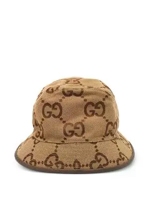 Gucci Gg Jacquard Bucket Hat - Neutrals