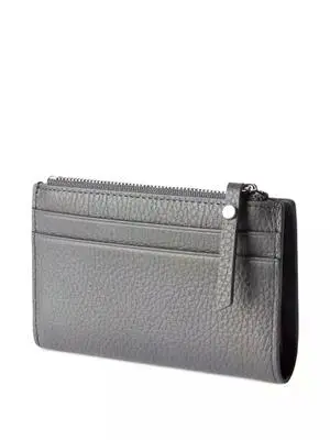GIANNI CHIARINI Logo-print Pebbled Wallet - Grey