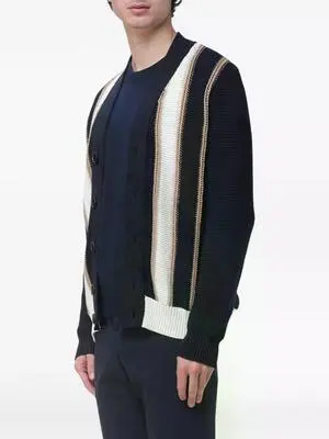 KANGRA Intarsia-knit Button-up Cardigan