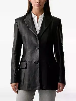 TRUSSARDI Single-breasted Leather Jacket