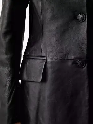 TRUSSARDI Single-breasted Leather Jacket