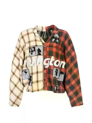 RRR123 Nazarene Patchwork Check-pattern Shirt