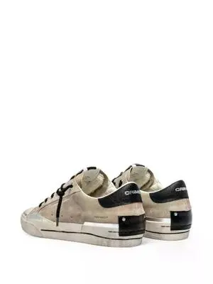 CRIME LONDON Distressed-effect Suede Sneakers
