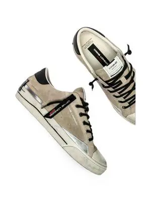 CRIME LONDON Distressed-effect Suede Sneakers