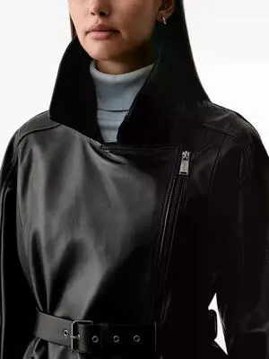 TRUSSARDI Leather Biker Jacket