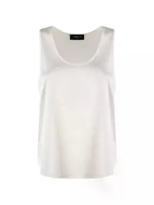 NENETTE Satin-finish Sleeveless Blouse