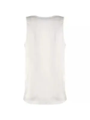NENETTE Satin-finish Sleeveless Blouse