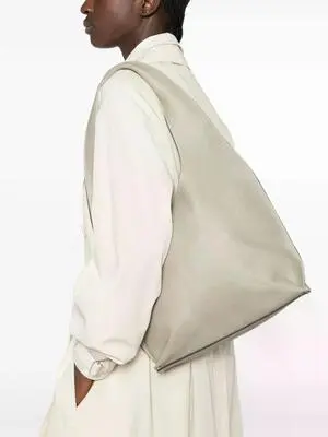 A.p.c. Neige Clou Pebbled-leather Tote Bag - Green