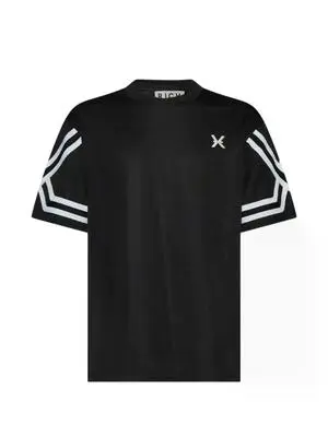 John Richmond Logo-patch Graphic-print T-shirt - Black