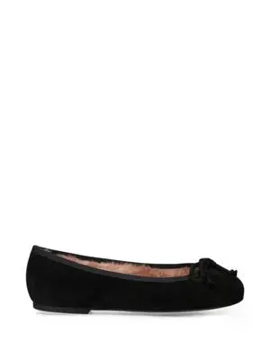 Pretty Ballerinas Rosario Bow-detail Ballet Flats - Black