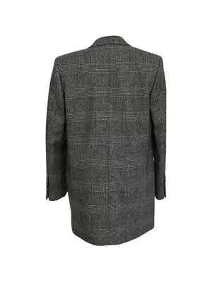 Saint Laurent 2023 Checked Single-breasted Blazer