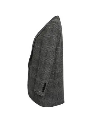 Saint Laurent 2023 Checked Single-breasted Blazer