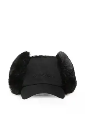 MISBHV Warszawa Faux-fur Cap - Black