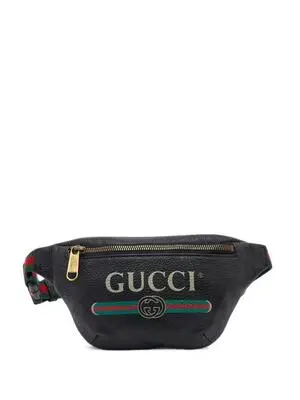 Gucci Small Logo Web Belt Bag - Black