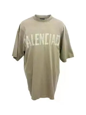 Balenciaga 2025 Tape Type T-shirt - Neutrals