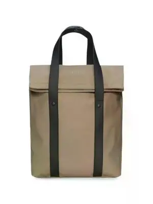 Rains Waterproof Fold-over Backpack - Neutrals