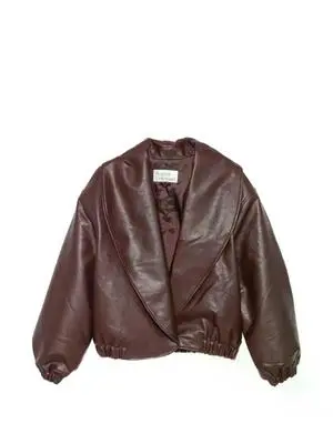 Source Unknown Eleni Bomber Jacket - Red
