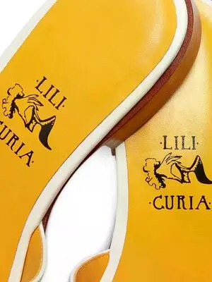 LILI CURIA Leather Lace-up Sandals