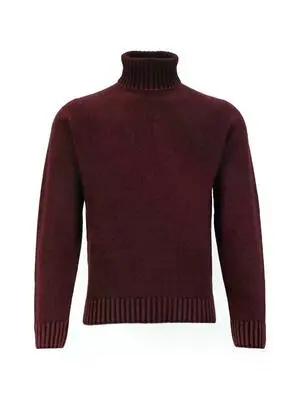 AL DUCA D’AOSTA 1902 Ribbed-trim Roll-neck Sweater - Red