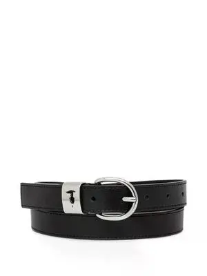 TRUSSARDI Leather Buckle Belt