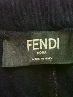 Fendi Zucca Print Side Stripe Track Pants