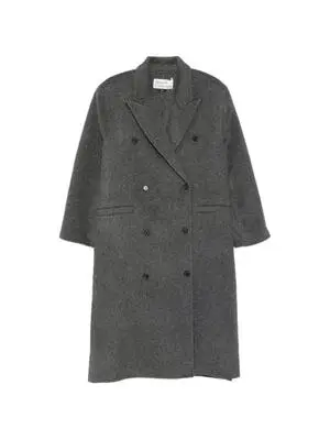 Source Unknown Hutton Double-breasted Coat - Grey