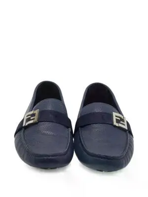 Fendi Ff Round-toe Loafers