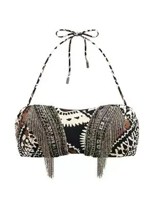 MISS BIKINI LUXE Reggiseno Embellished Bikini Top - Black