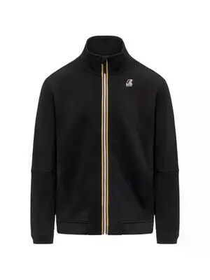 K-WAY Zip-up High-neck Sweater - Black
