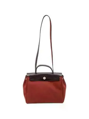Hermès 2022 31 Herbag Zip Satchel Bag - Red