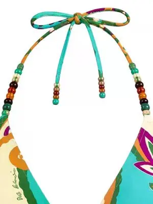 MISS BIKINI LUXE Bead-embellished Bikini Top