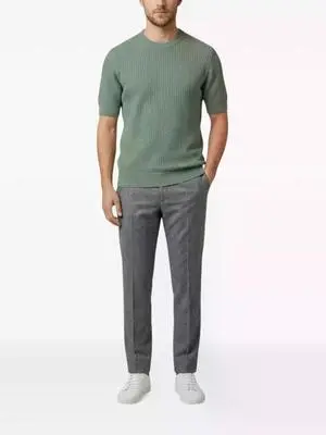 FILIPPO DE LAURENTIIS Waffle-knit Short-sleeve T-shirt