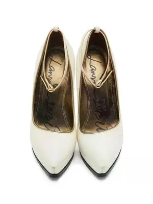 LANVIN Leather Pointed-toe Heeled Pumps
