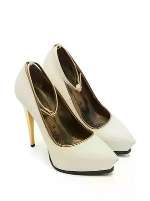 LANVIN Leather Pointed-toe Heeled Pumps