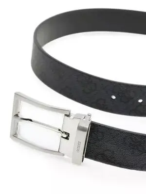 Guess Bucharest 4g Logo Belt - Black