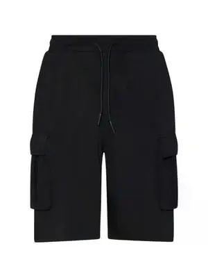 John Richmond Logo-print Cargo Shorts - Black