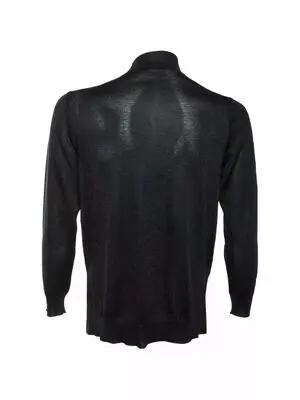 Prada 2021 Logo-embroidered Turtleneck Sweater - Black
