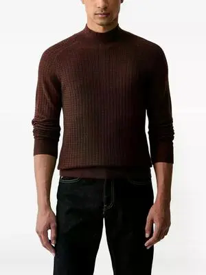 TRUSSARDI Wool High-neck Sweater - Brown